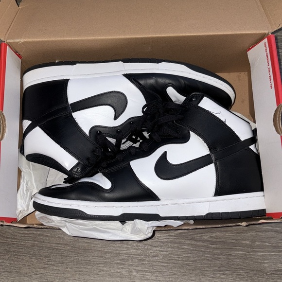 Nike | Shoes | Men Nike Dunk Hi Retro Whiteblack | Poshmark